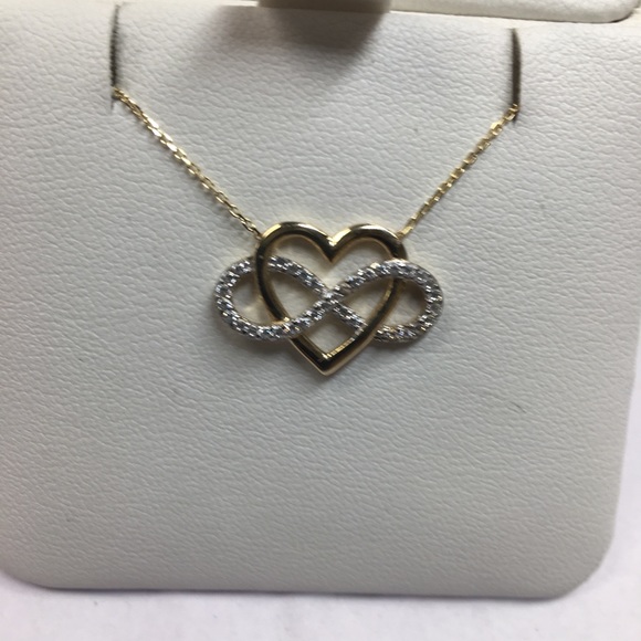 Jewelry | New 14k Gold Heart Infinity Pendant | Poshmark